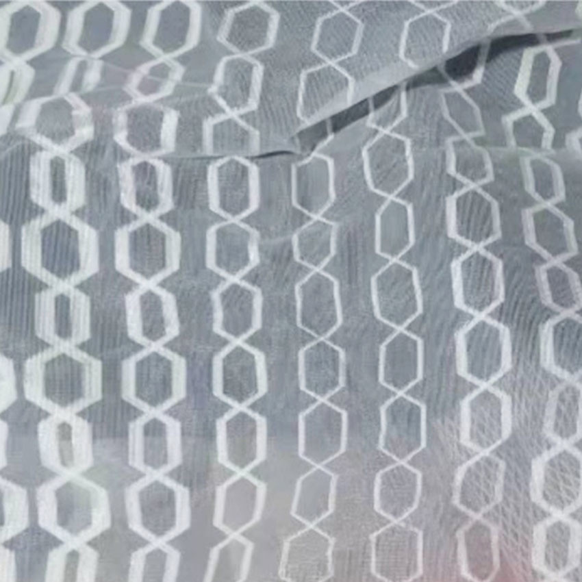 Semi Transparent Polyester Athletic Mesh Fabric 3d Polyester Mesh Fabric